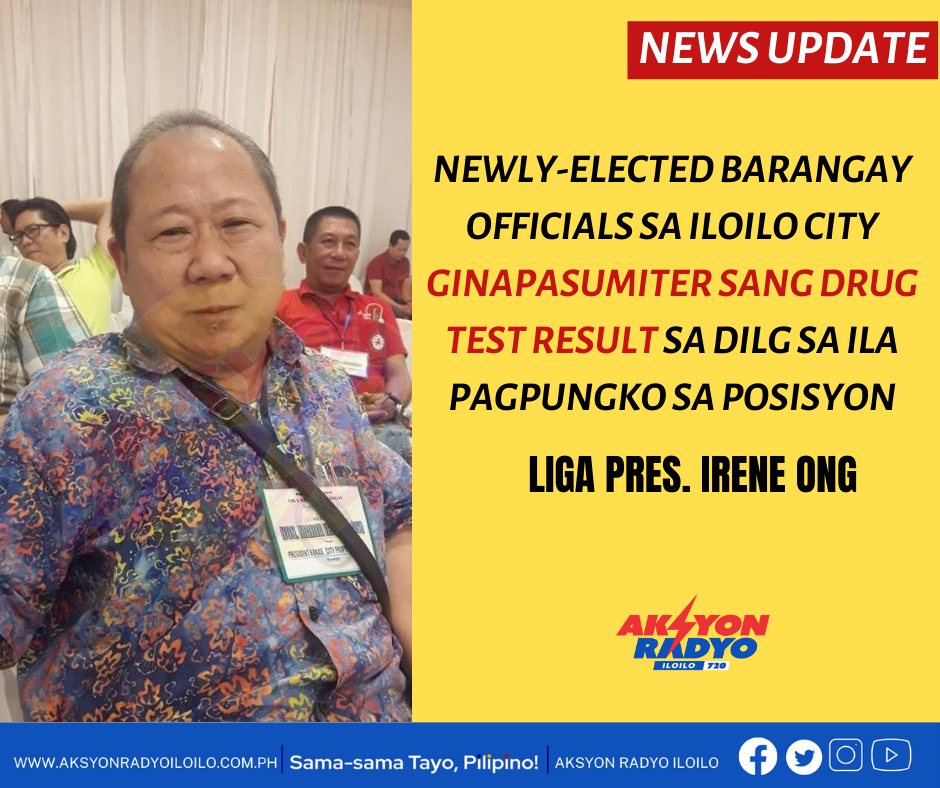 Mga bag-o napilian nga barangay officials ginapasumiter sang drug test ...