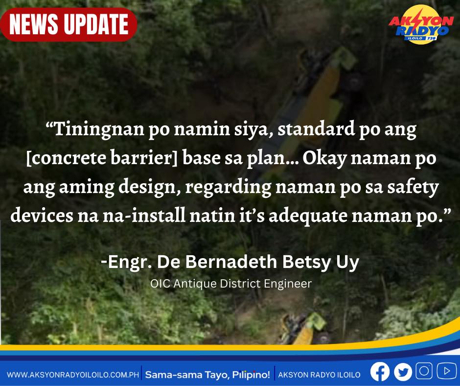 Overspeeding ginalantaw sang DPWH nga rason sang pagkahulog sang Ceres ...