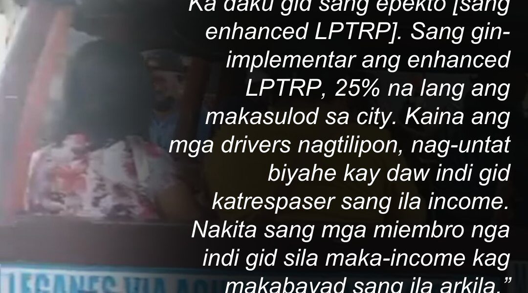 Pila ka drivers sang consolidated traditional jeepneys sa Leganes nag ...